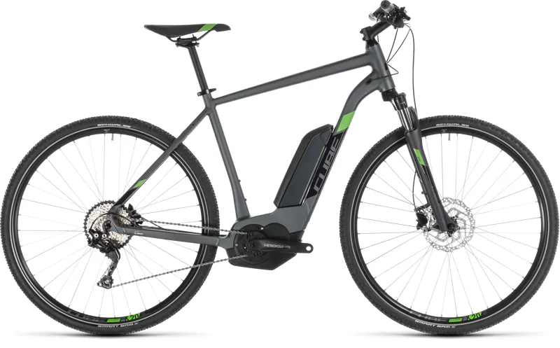 2019 Cube Cross Pro 500 Electric Bike in Grey