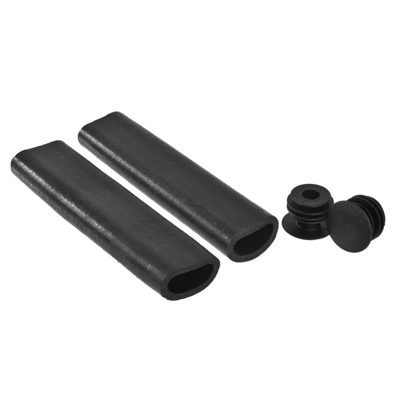 Silicone Slim Foam Grips Black 130mm