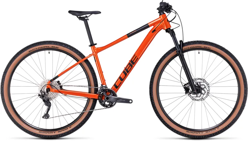Cube Attention Mountain Bike in Fire Orange Black